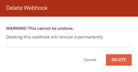 Delete a Webhook – Kion Success Center